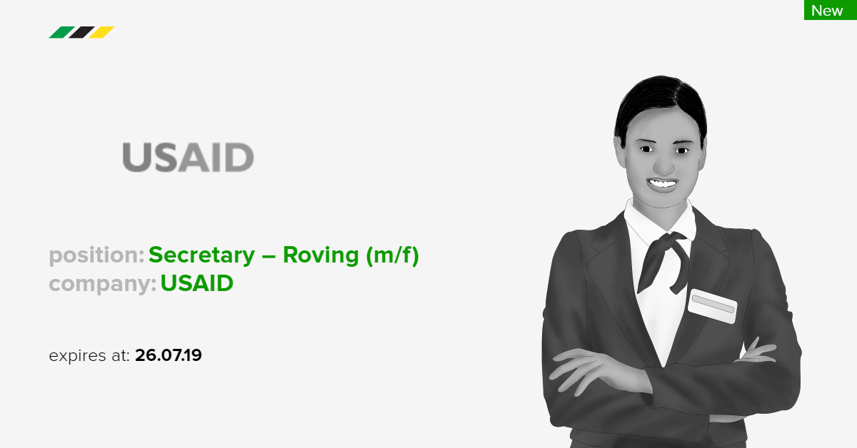 USAID: Secretary – Roving (m/f), Maputo - emprego.co.mz