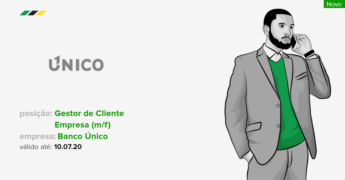 Banco Único: Gestor de Cliente Empresa (m/f), Beira - emprego.co.mz
