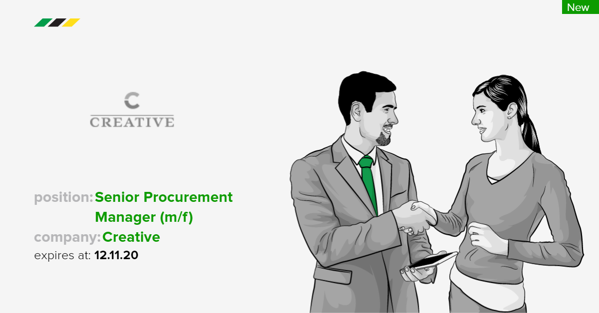 Creative: Senior Procurement Manager (m/f), Maputo - emprego.co.mz