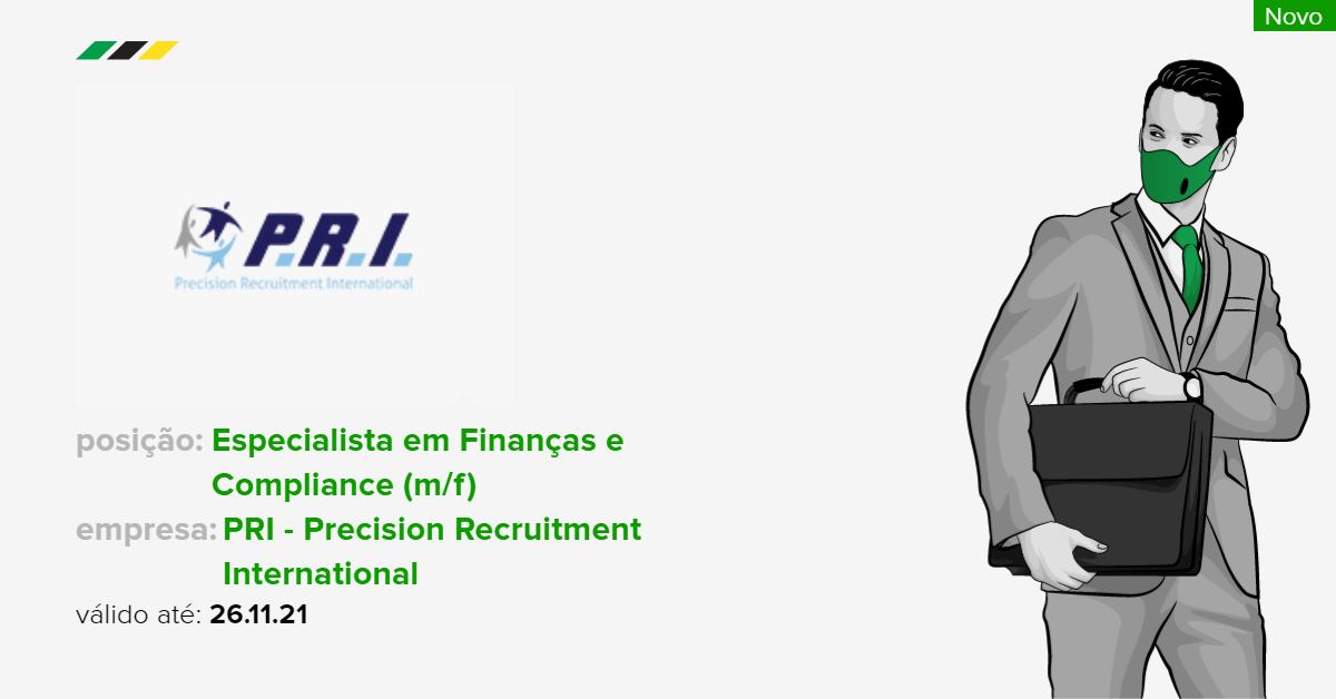 PRI – Precision Recruitment International: Especialista em Finanças e ...