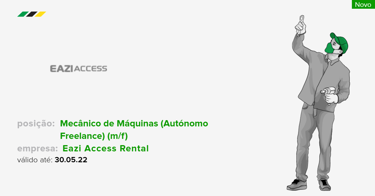 Eazi Access Rental: Mecânico de Máquinas (Autónomo Freelance) (m/f ...