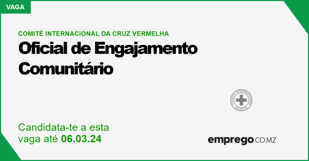 Comité Internacional da Cruz Vermelha: Oficial de Engajamento ...
